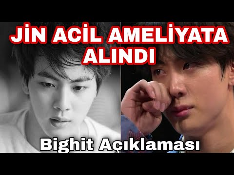 Jin Acil Ameliyata alındı. Bighit Açıklama yaptı.