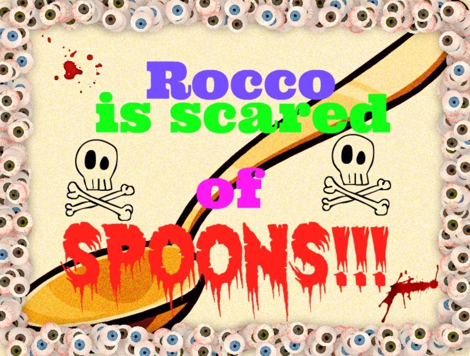 Rocco is scared of a spoon - YouTube