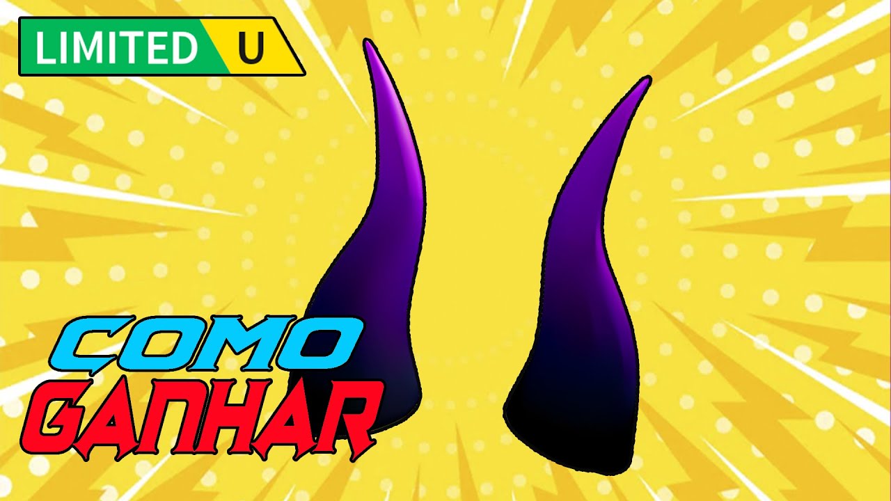 COMO PEGAR O NOVO ITEM GRÁTIS Limited UGC [Purple Evil Horns] ROBLOX ...