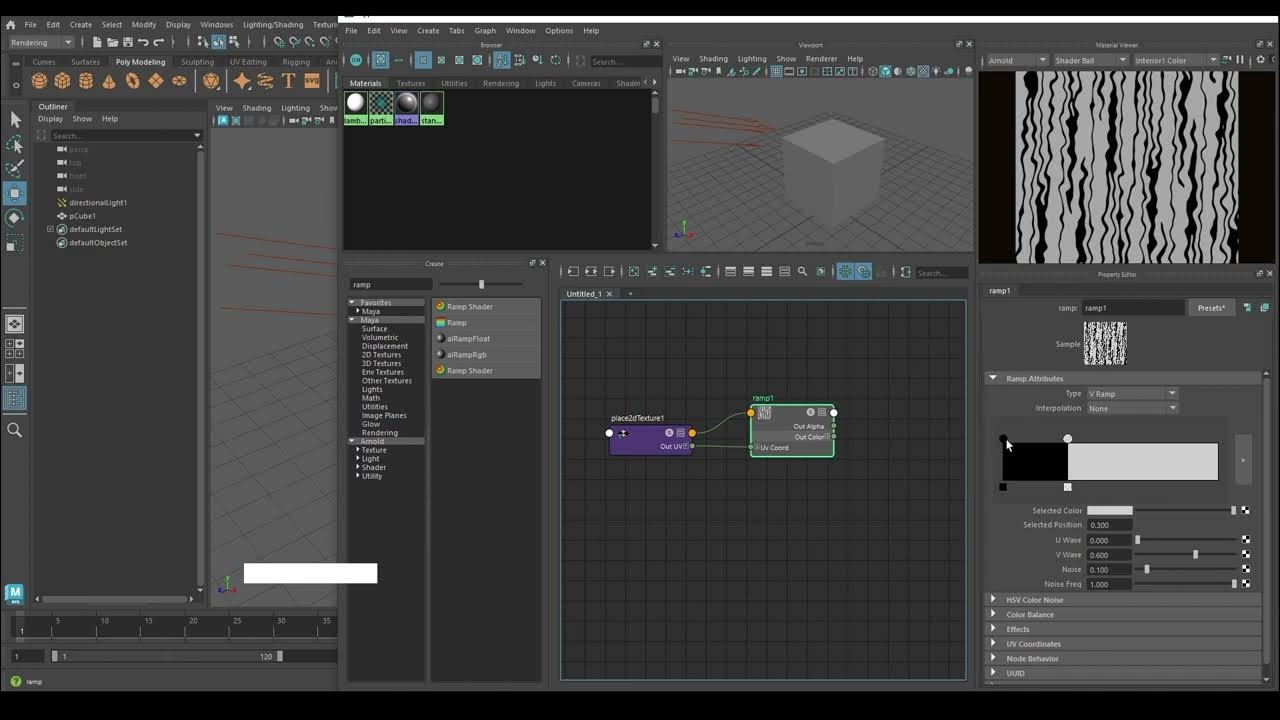 Using nodes to generate textures in Maya. - YouTube