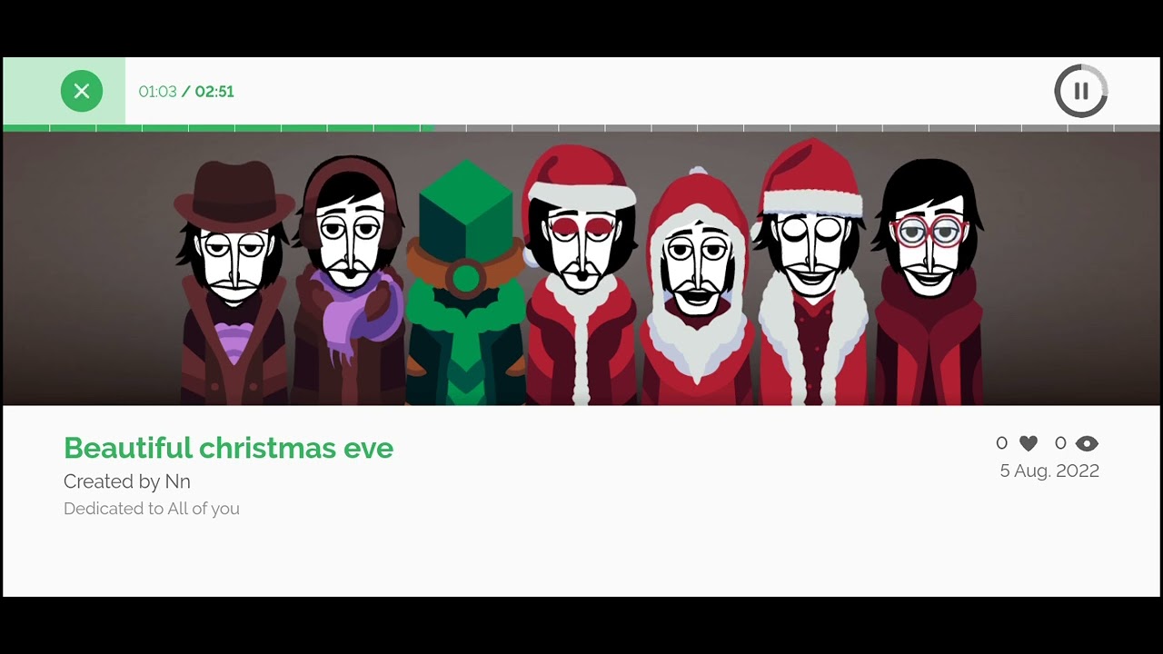 Incredibox mod the bells "beautiful Christmas eve" - YouTube
