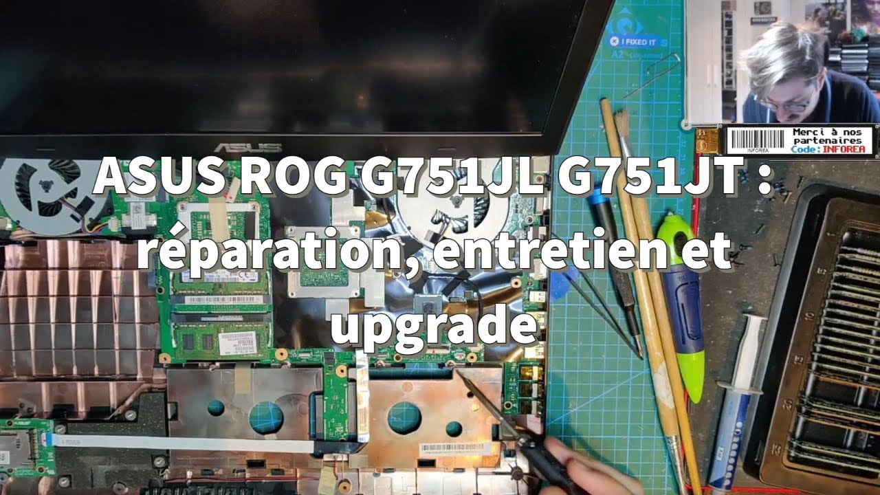 ASUS ROG G751JL G751JT : réparation, entretien et upgrade - YouTube