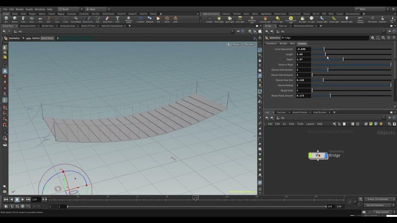 Houdini Procedural Bridge Showcase - YouTube