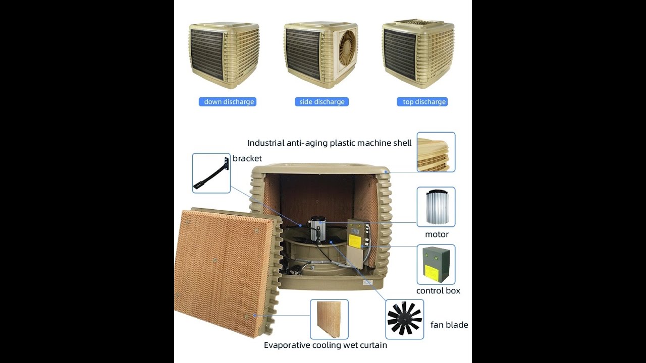 JH COOL evaporative industrial air purifier 30000 CMH | Full System ...
