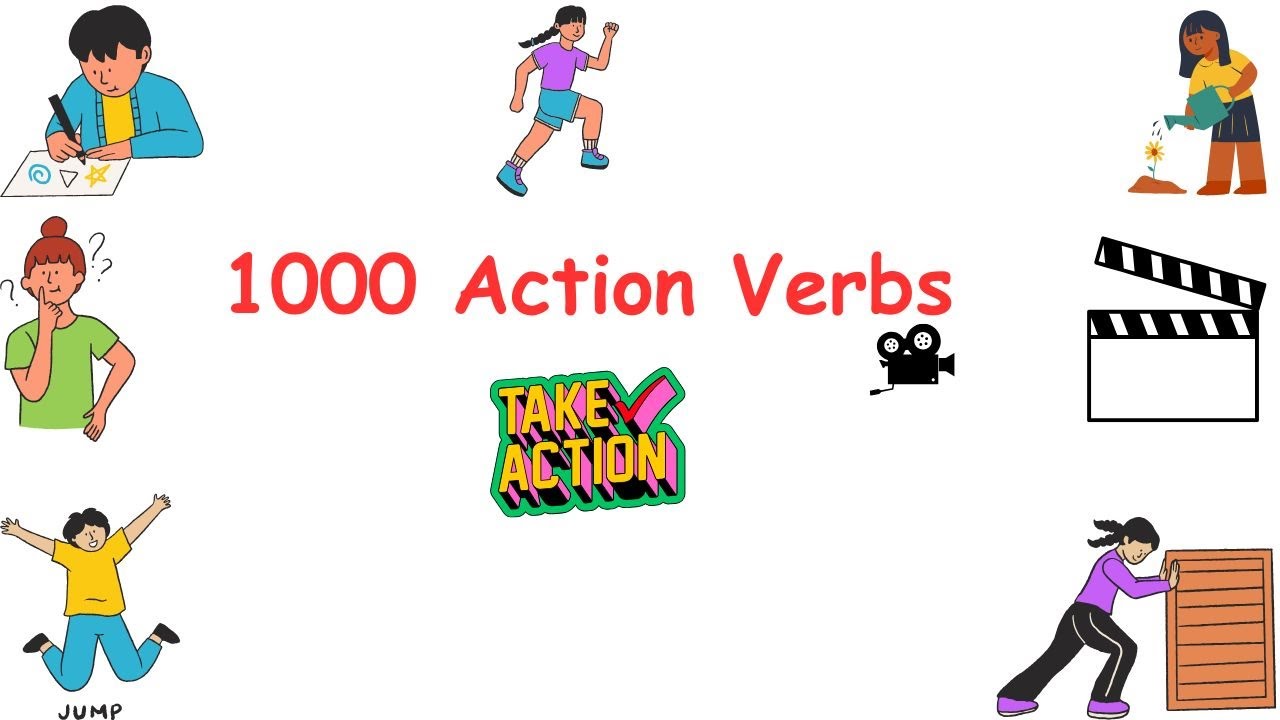 1000 Action verbs. #english #verb #action #actionverbs - YouTube