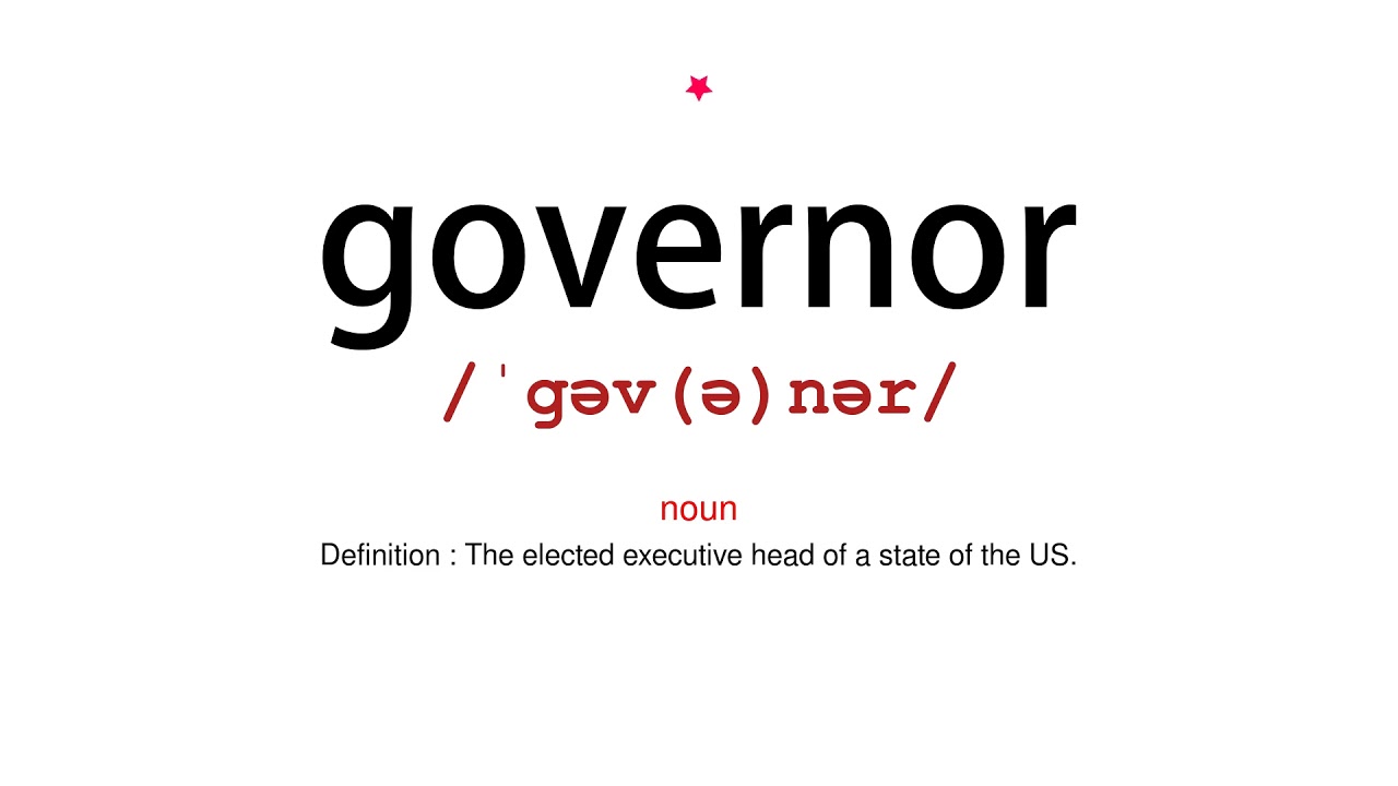 How to pronounce governor - Vocab Today - YouTube
