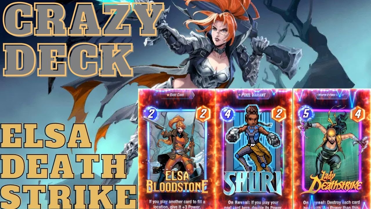 ELSA LADY DESTRIKE !!! Deck Elsa Bloodstone Gameplay - Marvel Snap ...
