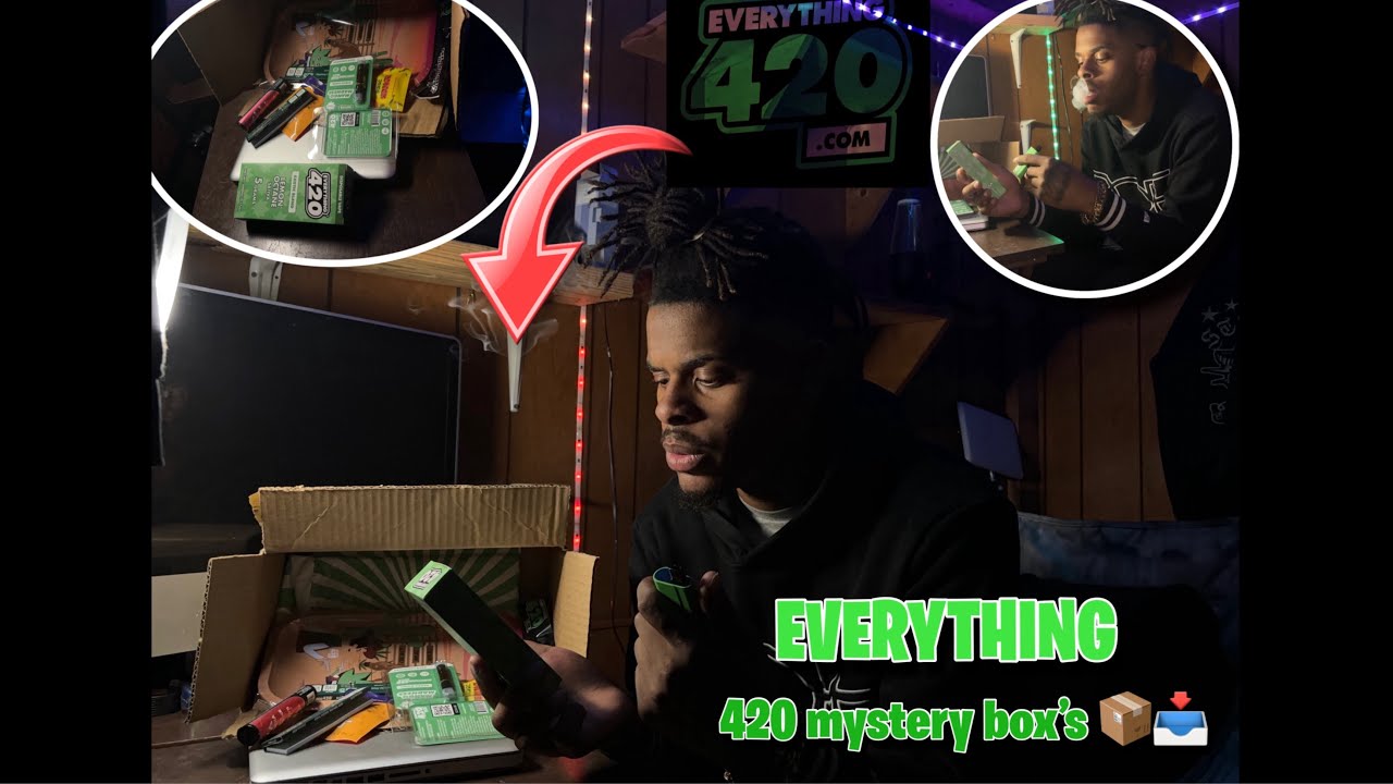 UNBOXING A MYSTERY BOX 📦FROM EVERYTHING 420🍃* HAD ME OVERLY FRIED 😵‍💫 # ...