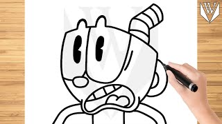 How to draw Cuphead Step by step Tutorial | Free Downlo... | Doovi