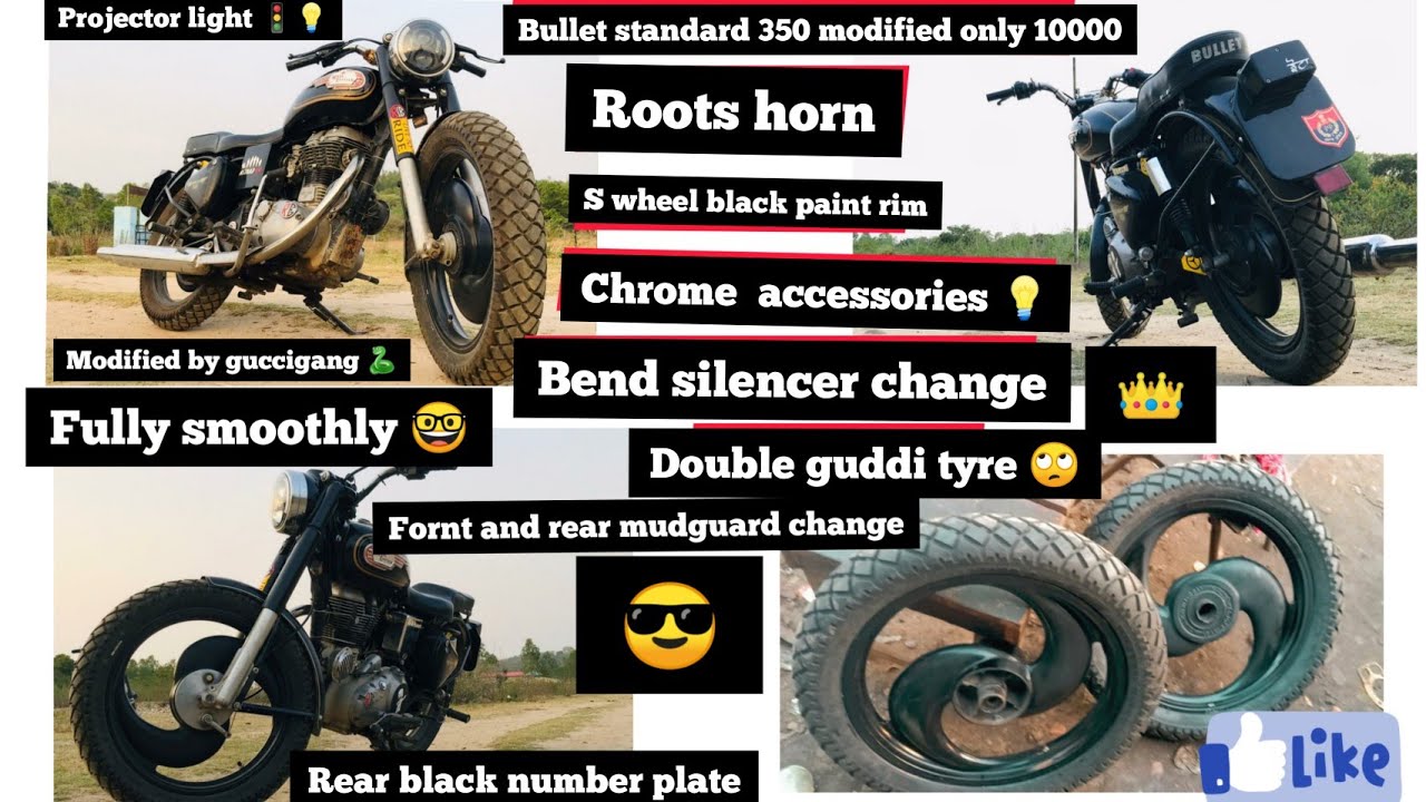 Bullet 350 std modify in no 1 punjab👑 #fullmodified bullet#modification ...