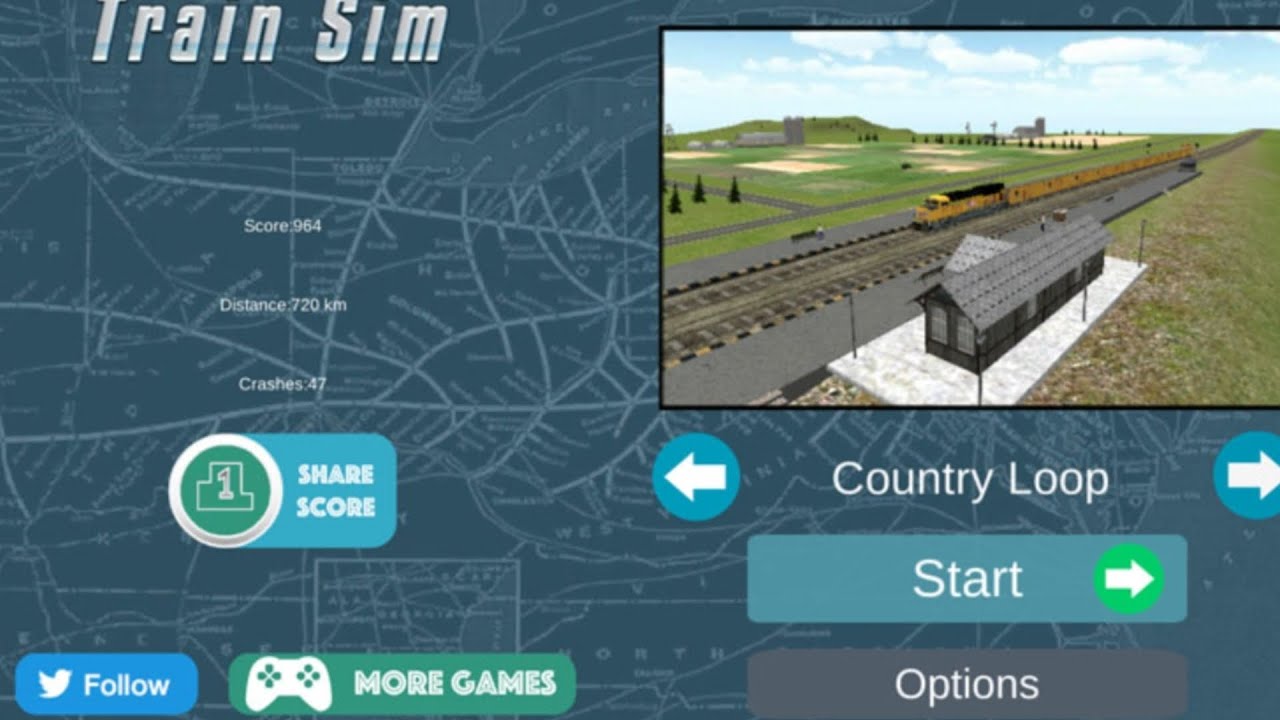 Train Sim Country Loop using Bombardier Talent #chapter 1 (Andriod Game ...