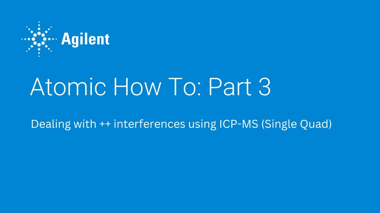 Atomic How To - Part 3 - Dealing with ++ interferences using ICP-MS ...