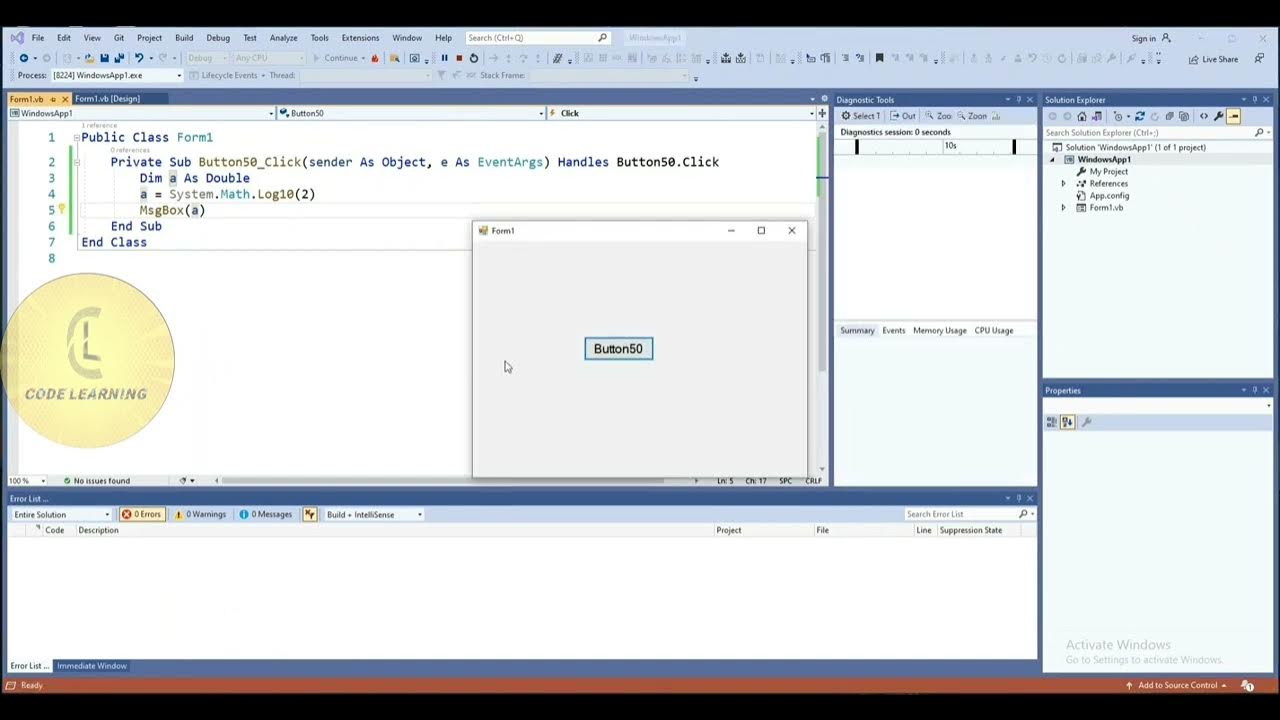 VB.NET | Math 'log10()' | CodeLearning - YouTube