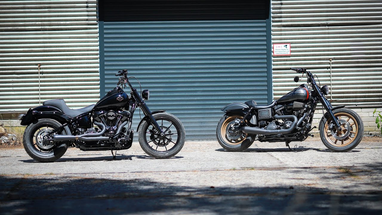 Harley Davidson Dyna Low Rider S + Street Bob Clubstyle - YouTube