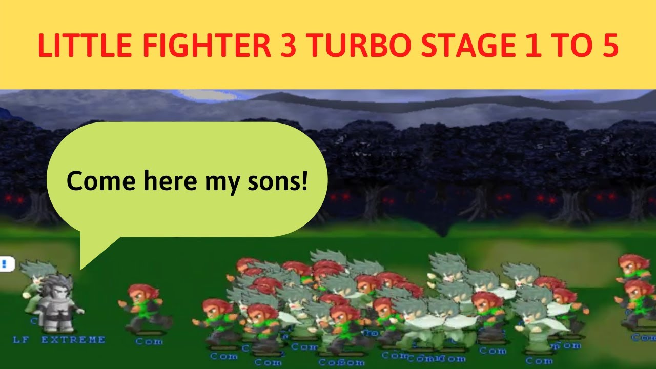 Little Fighter 3 Turbo - Stage 1 to 5 (Easy) - YouTube