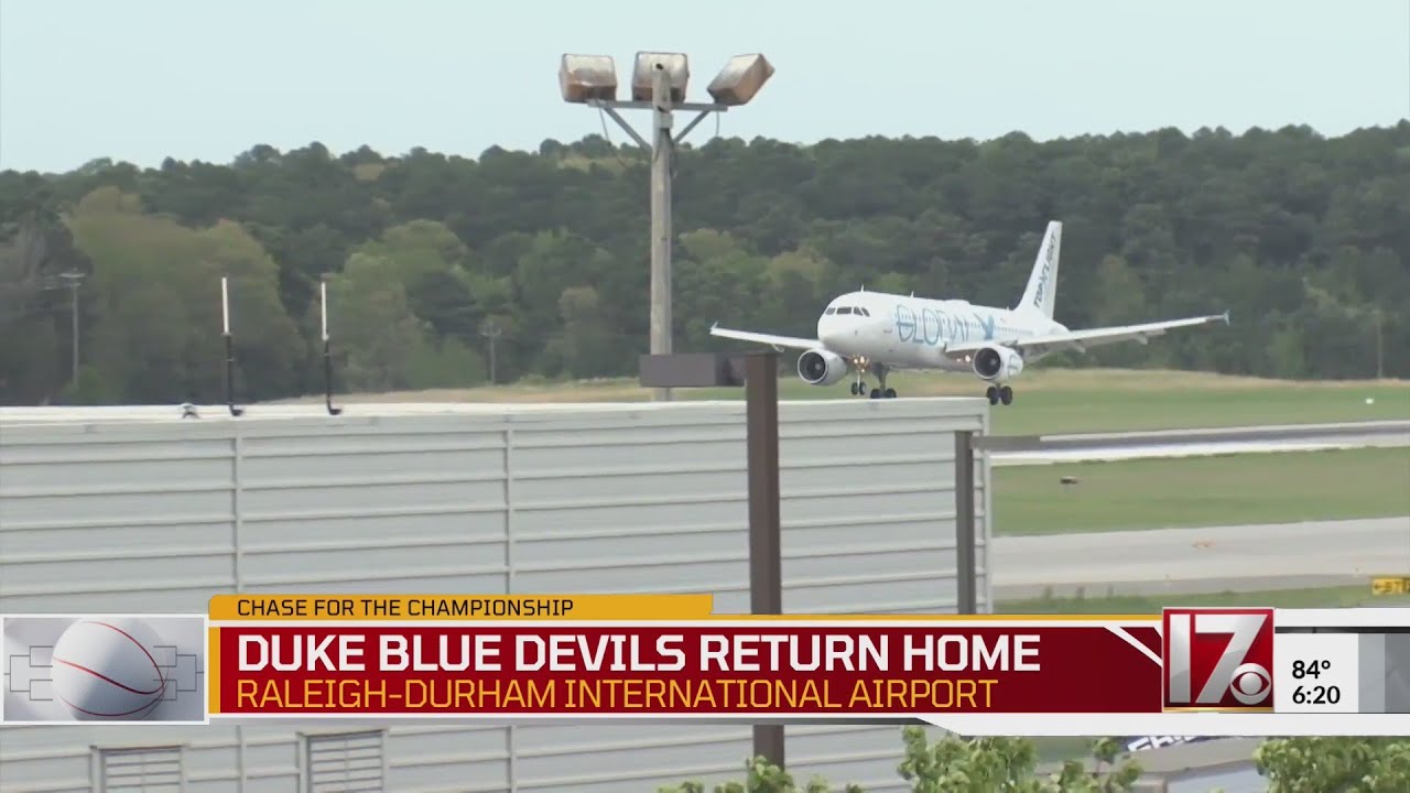 Duke basketball team returns after stunning Final Four loss - YouTube