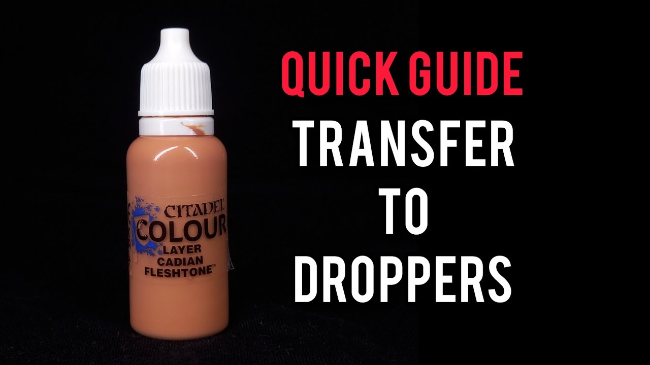Transferring Paint to Droppers is a GAME CHANGER - YouTube