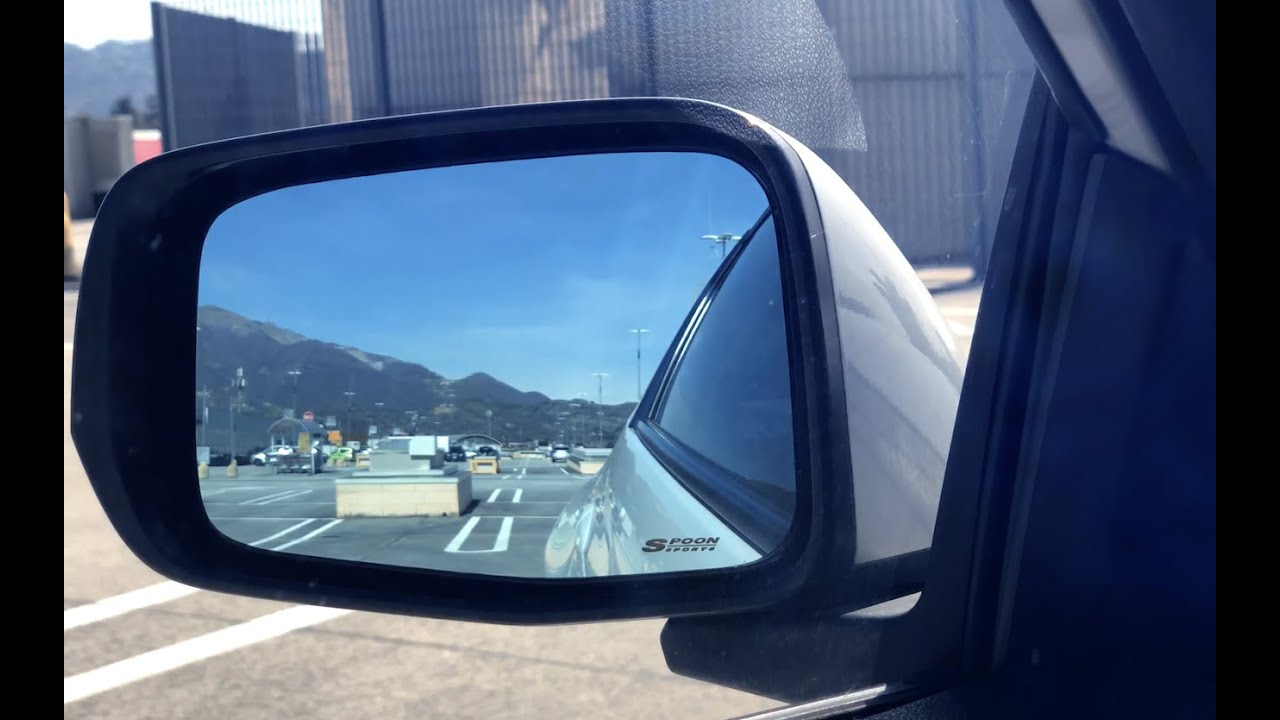 Spoon Sports Blue Wide Rear View Mirror: unboxing, installation and ...