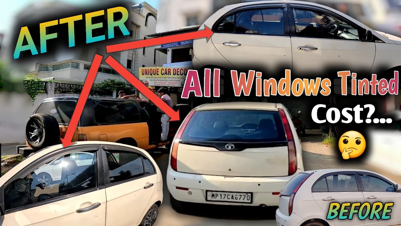 TATA VISTA DOOR WINDOW MODIFIED 😎|| Tata Vista All Glass window Tinted ...