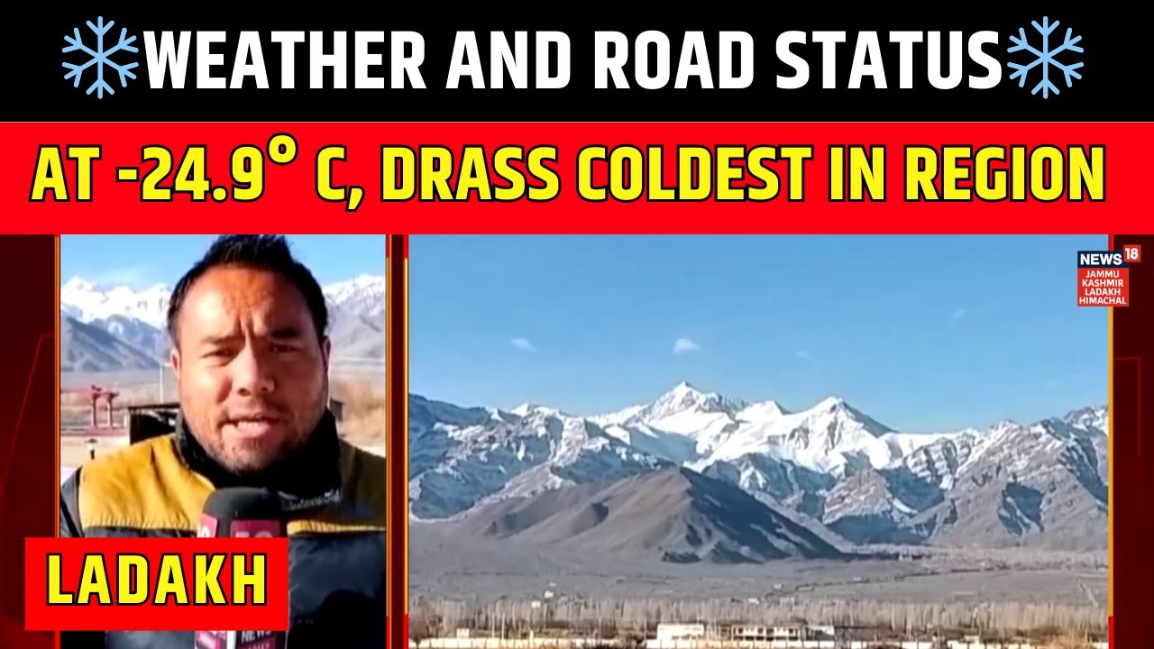 Ladakh Weather Update | Drass, Kargil with temperature -24.9 recorded ...
