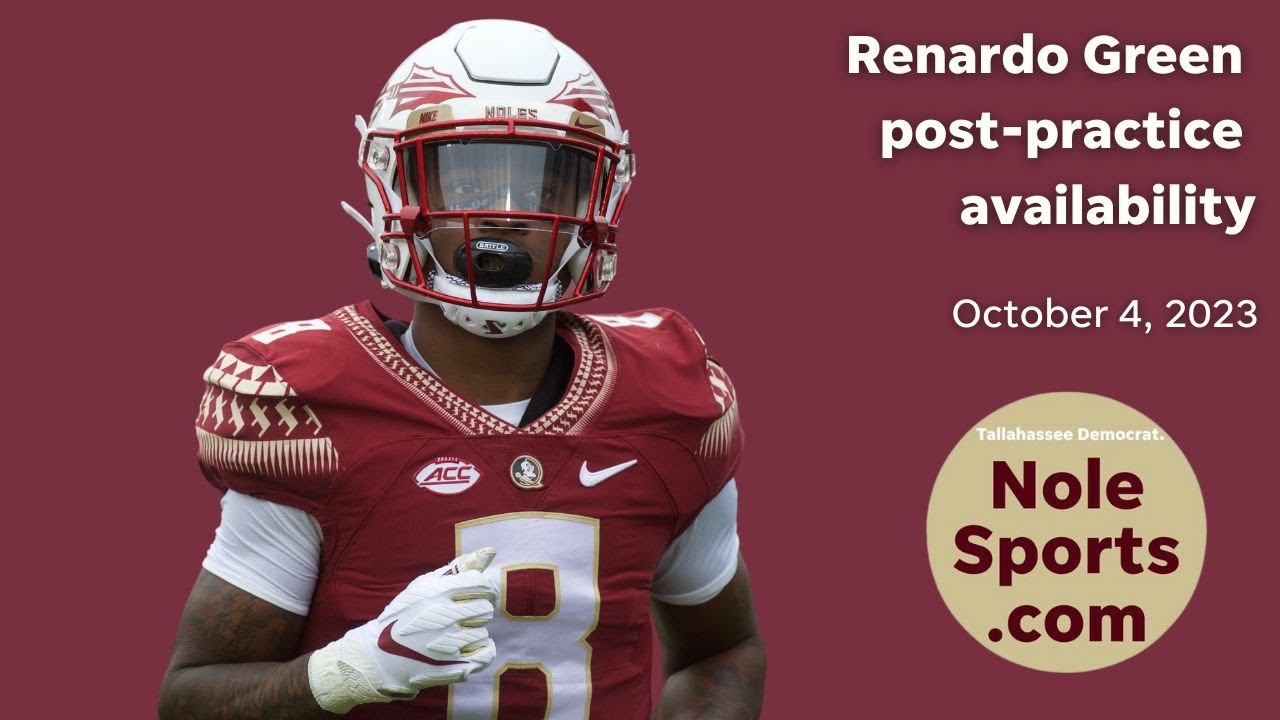 FSU football - Defensive back Renardo Green post-practice - Oct. 4 ...