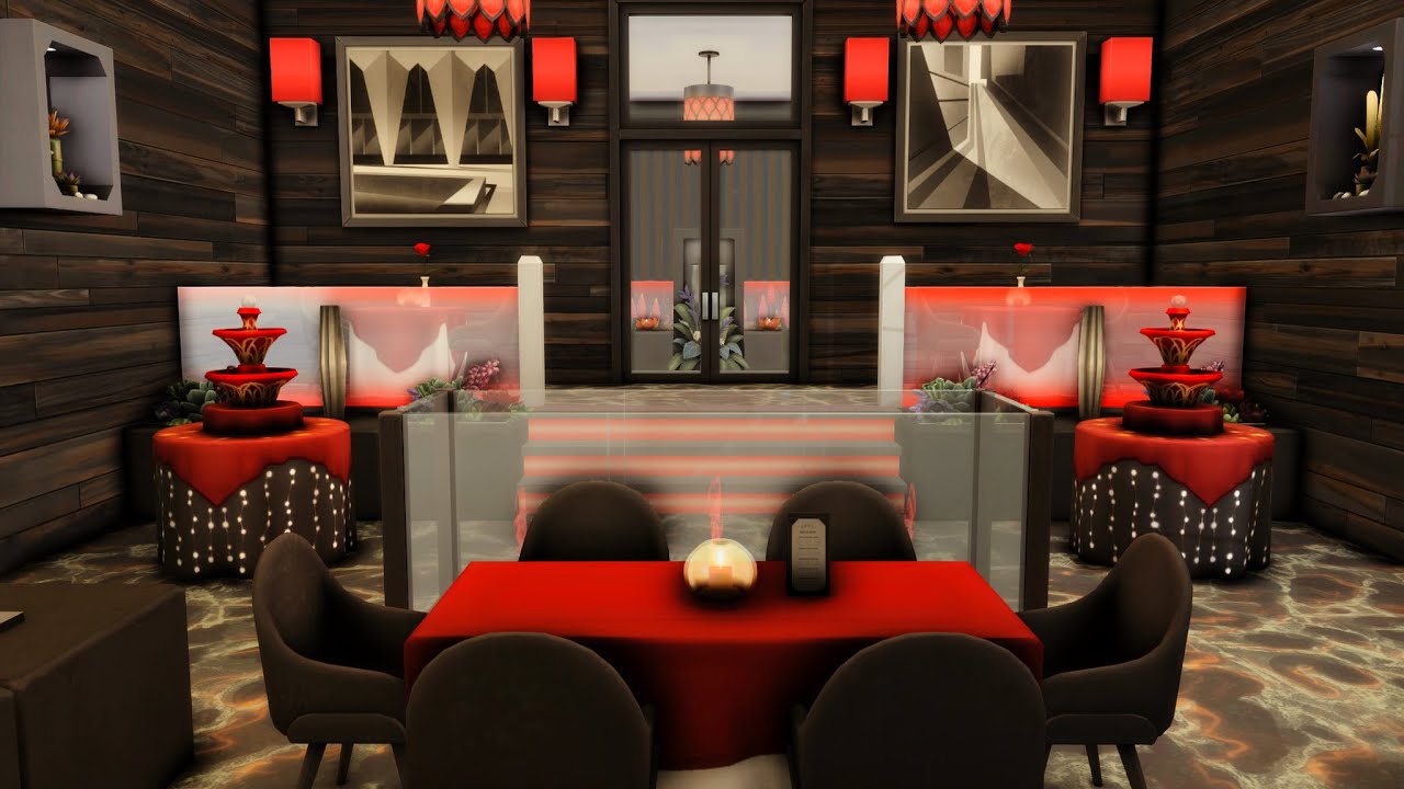 Stargazer Lounge & Restaurant | The Sims 4 - Stop motion speed build ...