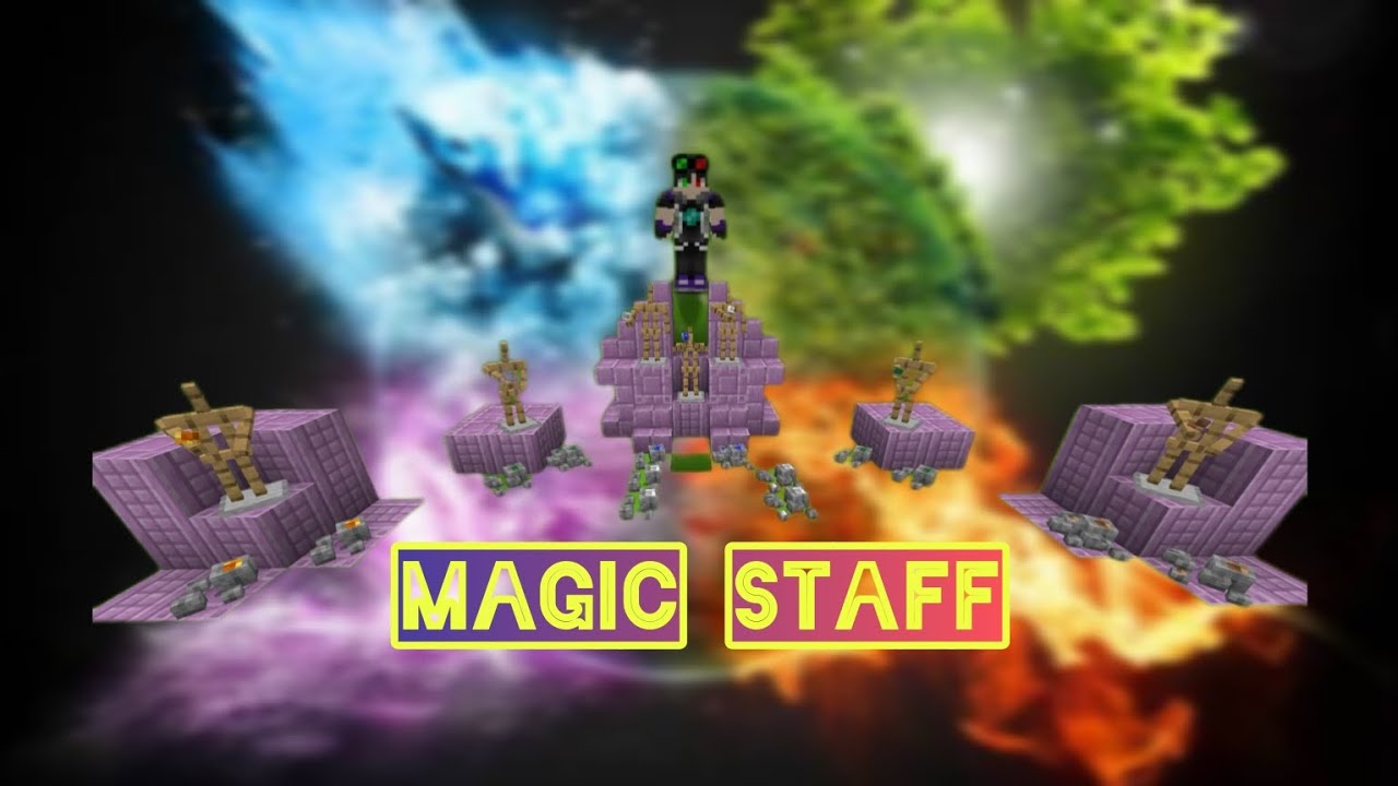 MAGIC STAFF addon ¦ Bedrock/Mope/Xbox ¦Minecraft - YouTube