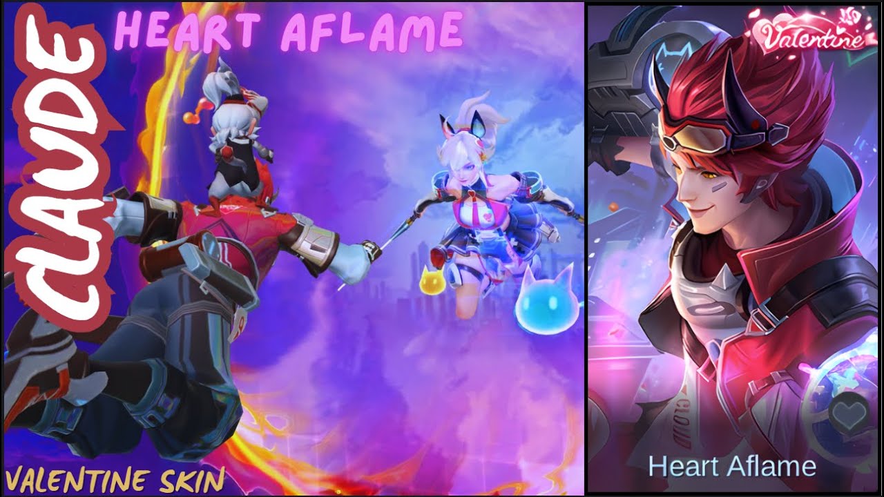 Claude Heart Aflame (Valentine Skin) [MLBB Skin Effects 4K UHD] | Slow ...