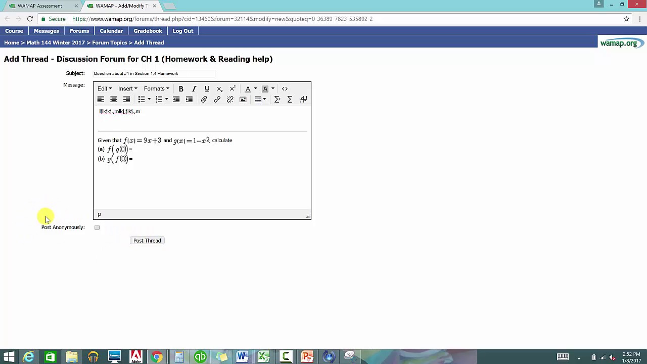 How to Post in the WAMAP discussion forum. - YouTube
