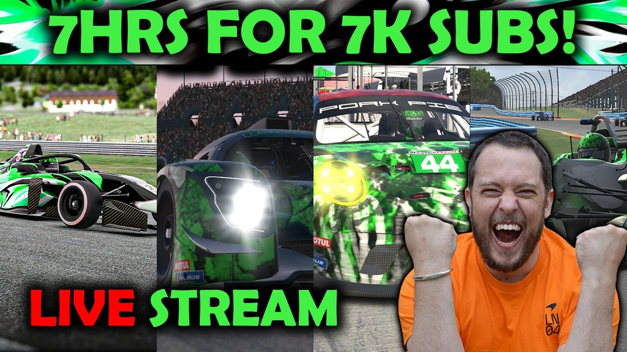 🎉 7-Hour MARATHON Live Stream to Celebrate 7k SUBS! 🎉 - !seven - YouTube