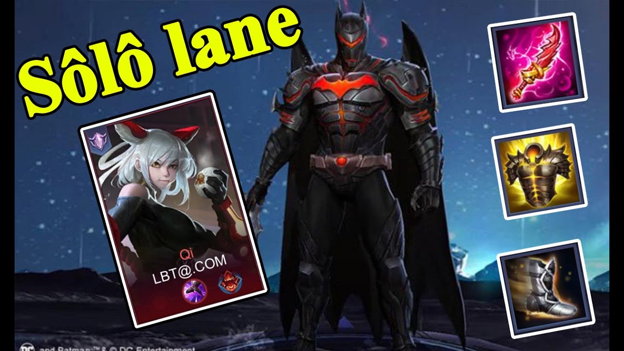 Liên quân - Batman đi top - Cách lên trang bị khắc chế Qi - YouTube