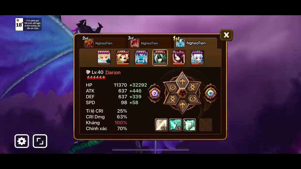 Team solo BJ5 Summoners War - YouTube