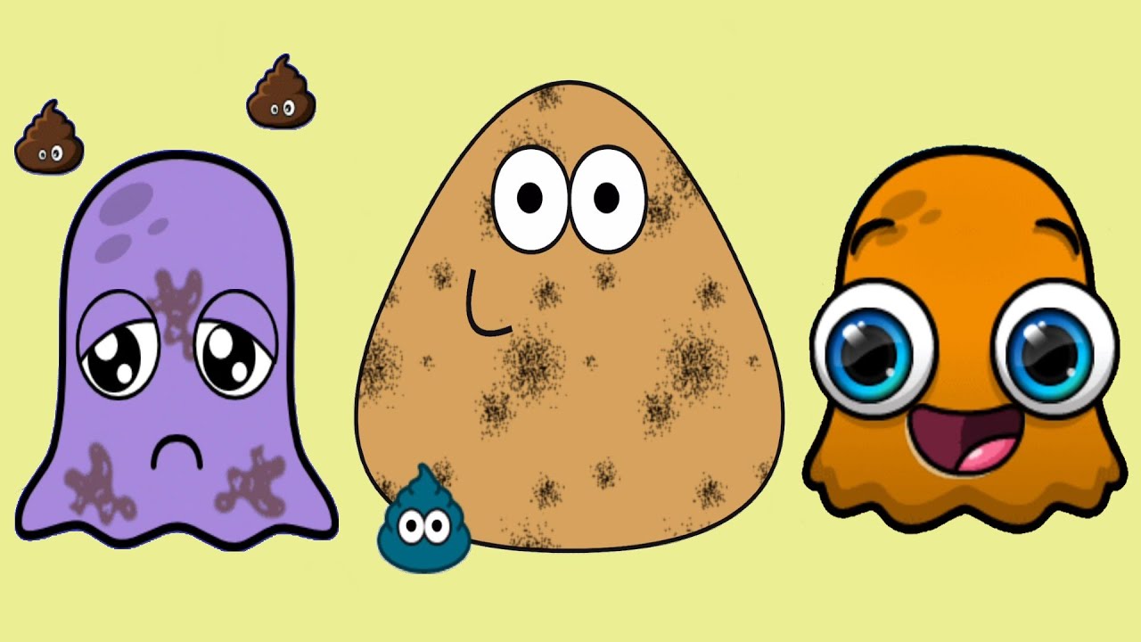 Pou y sus amigos - Pou juega con Moy 7 y Moy 1 #4 - YouTube