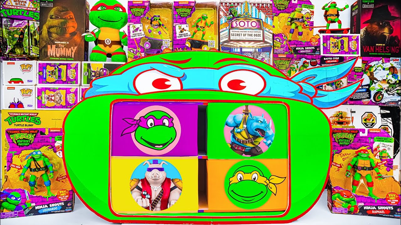 Teenage Mutant Ninja Turtles Unboxing Compilation ASMR | Leonardo Ninja ...