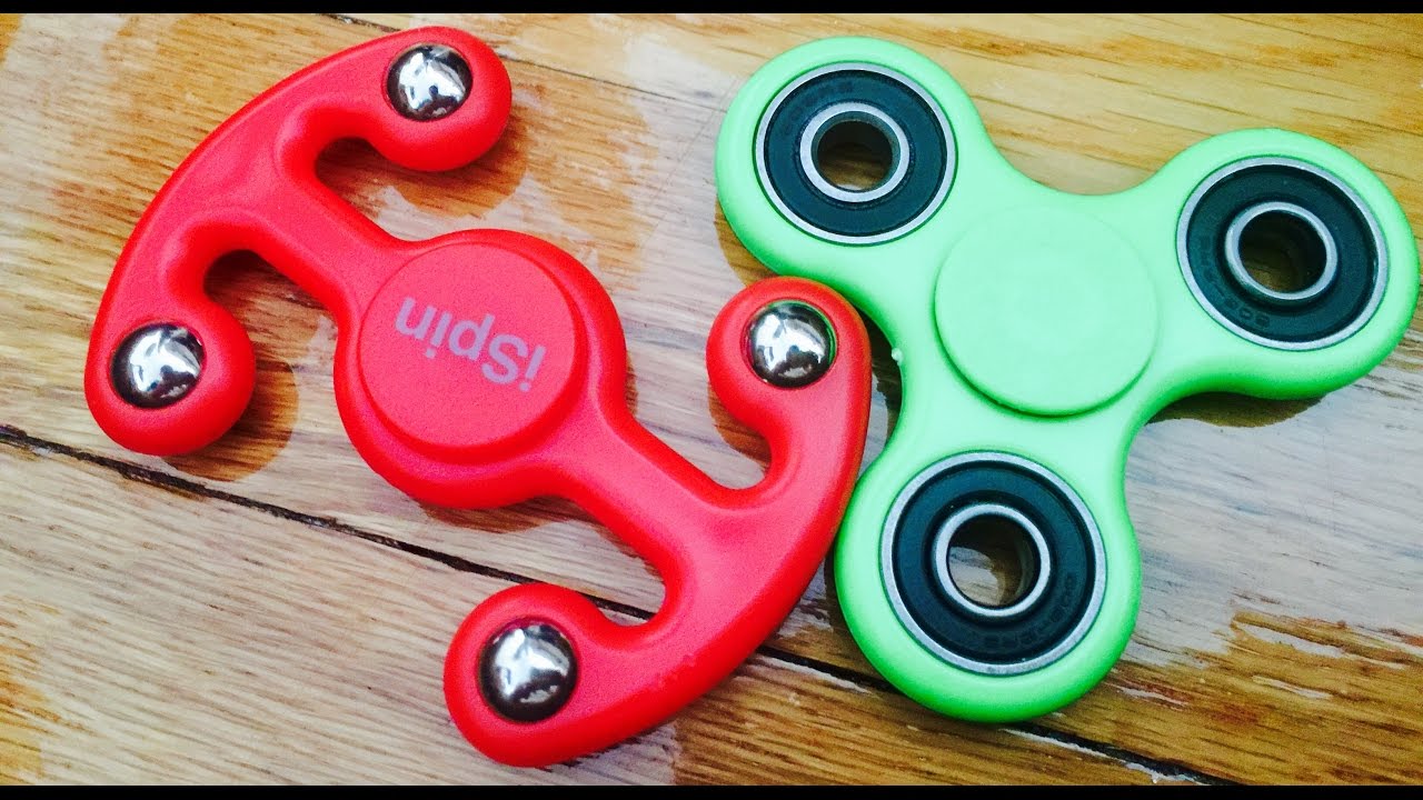 Red Medal Fidget Spinner vs Green Plastic Fidget Spinner. - YouTube