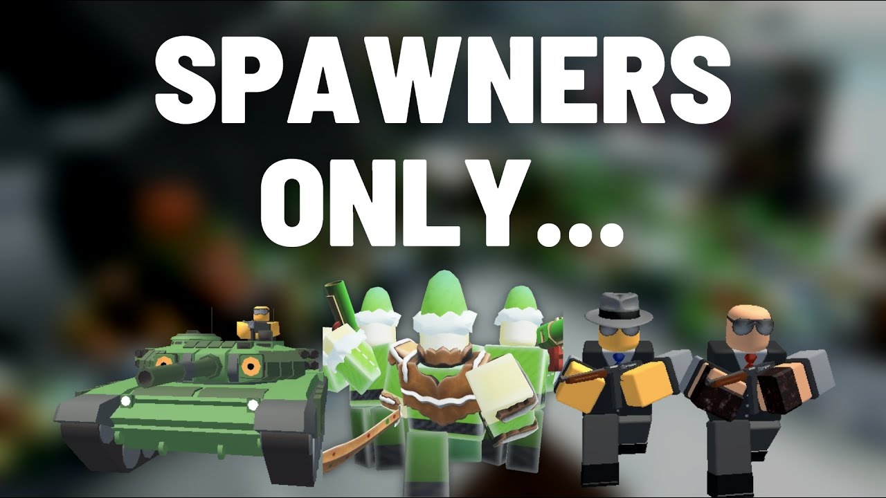 TDS | Beating Fallen Using ONLY SPAWNER TOWERS... - YouTube