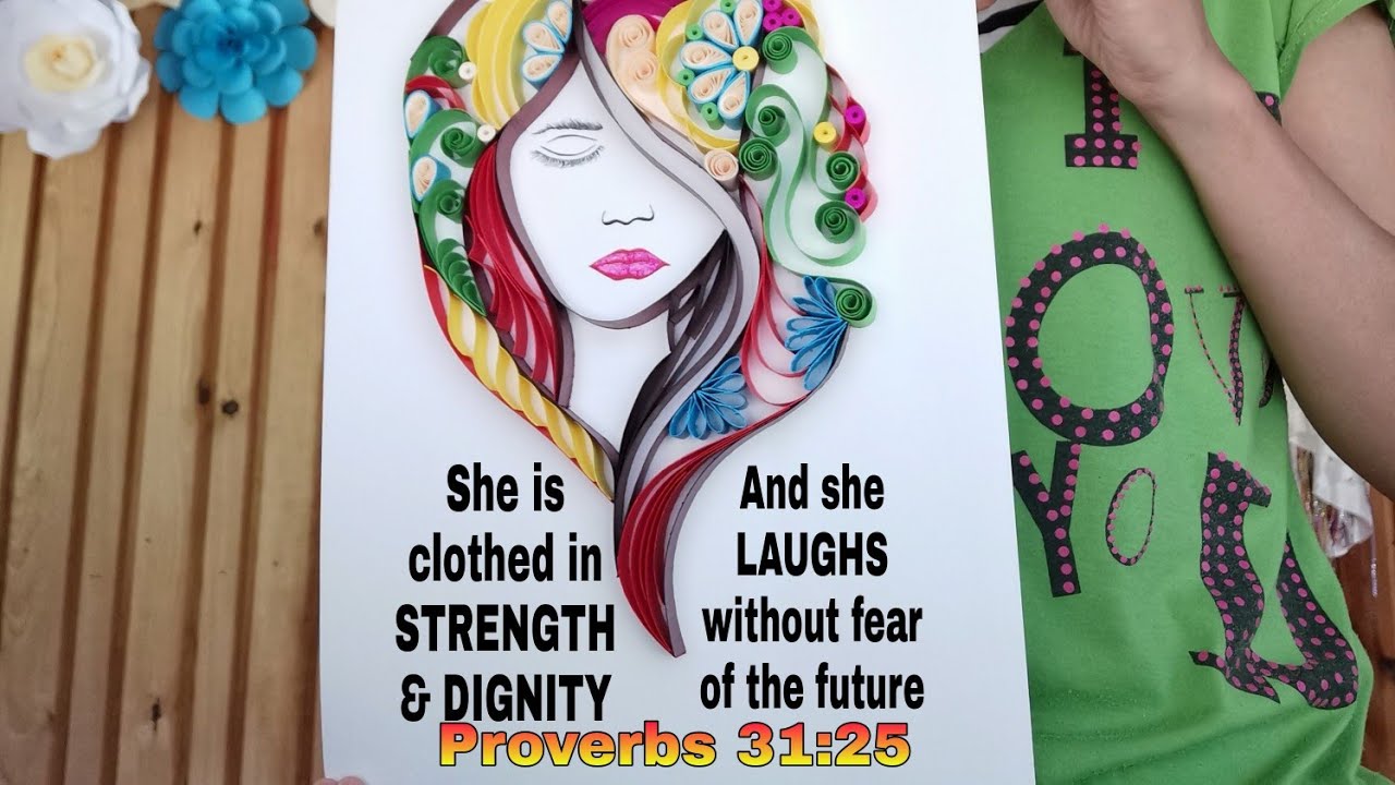 Woman Face Quilling | Paper Quilling Painting | Face Quilling Crafts ...