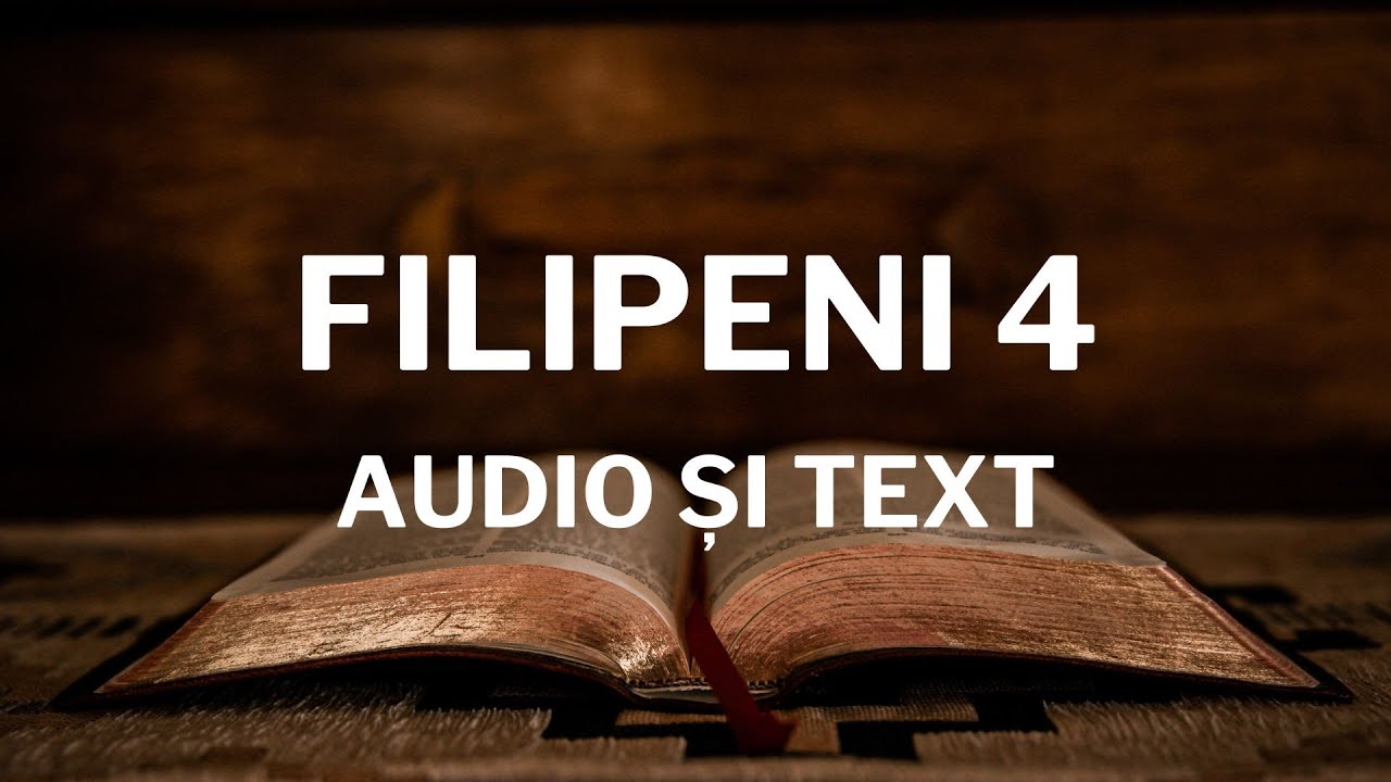 Lectură Biblică: Filipeni 4 - Verset cu Verset (Text și Audio) - YouTube
