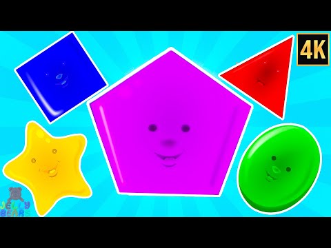 Ten Little Shapes Jumping on The Bed + More Learning Rhymes for Kids