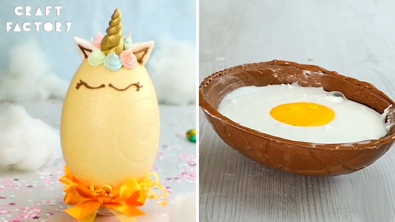 Homemade Easter Eggs | Craft Factory | XXL Creme Egg - YouTube