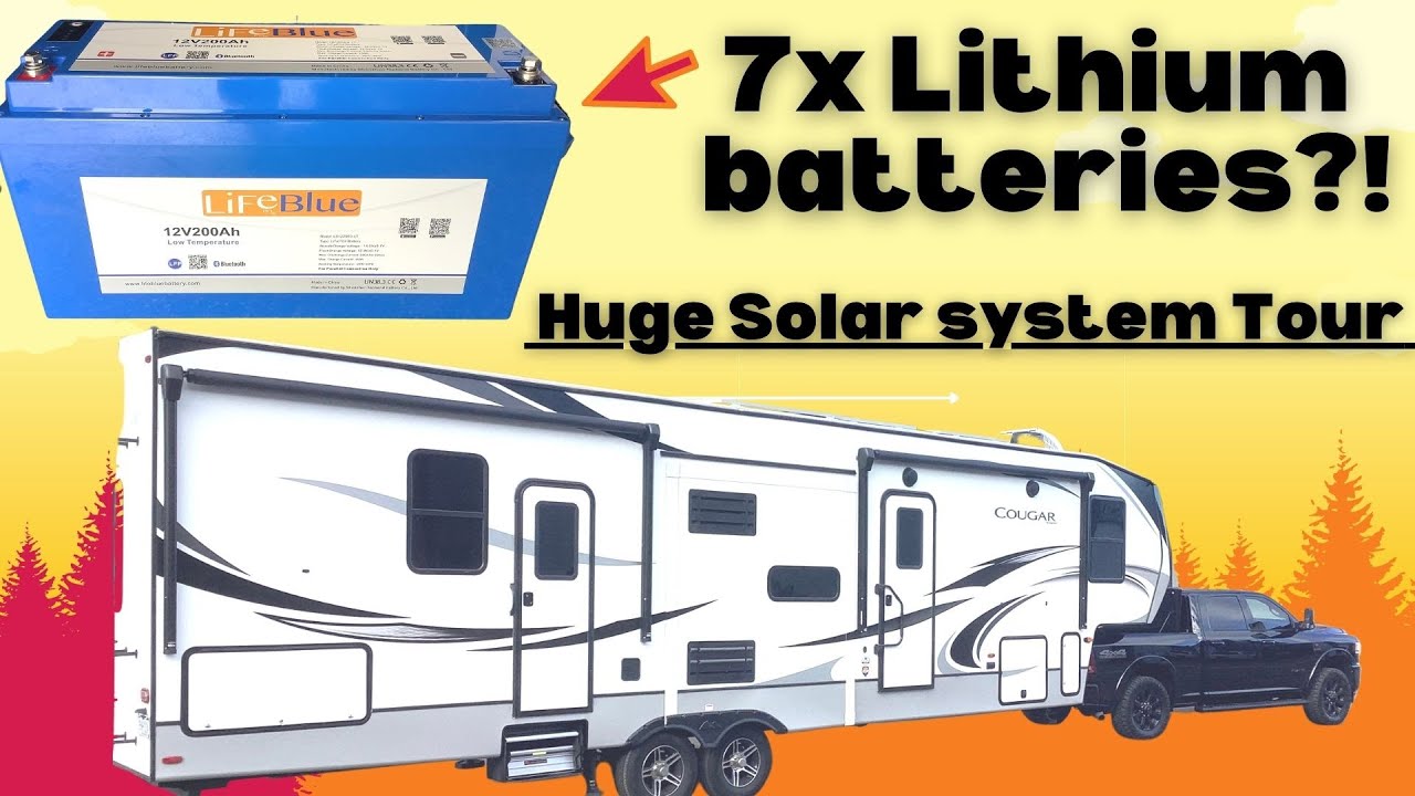 Keystone Cougar 5th Wheel's Incredible Battery Bank! - YouTube