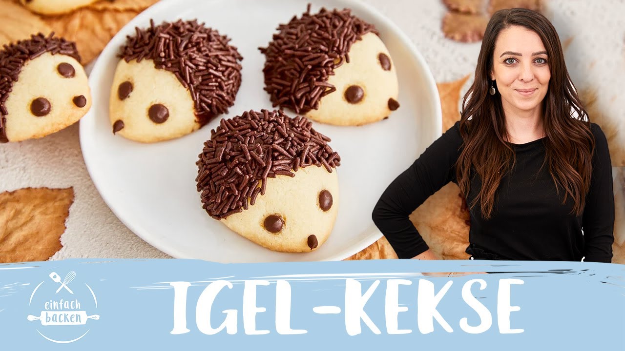 Igel-Kekse 🦔 | Igel-Plätzchen 🍂🤗 | Einfach Backen - YouTube