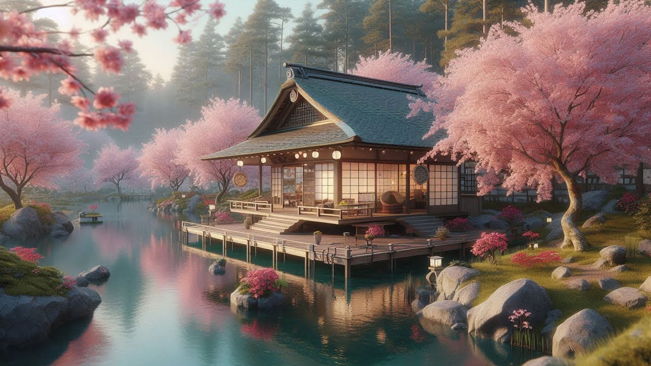 Serene Japanese Ambience with Relaxing Music for Deep Sleep & Stress ...