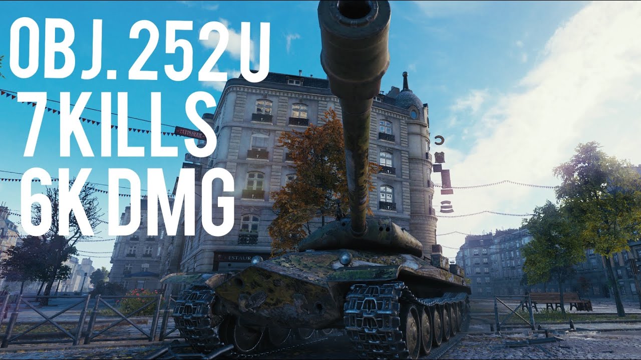 CLUTCHING THE WIN- Obj. 252U, 7 kills, 6k damage - YouTube