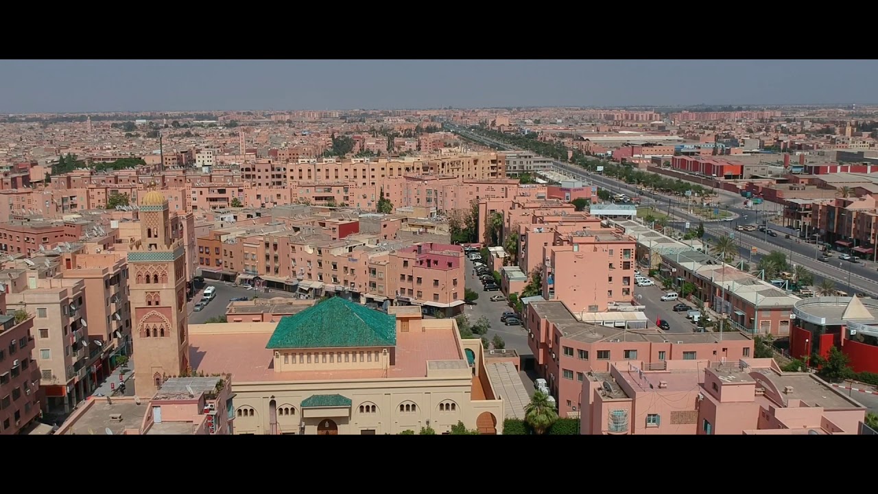 Marrakesh by Drone 🚁 Quartier Massira - YouTube