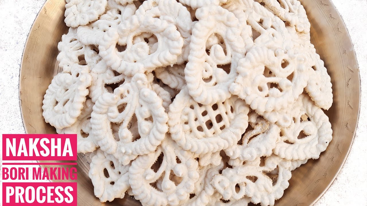 Traditional Naksha Bori Making Process Bengali Village Style Gayna Bori ...