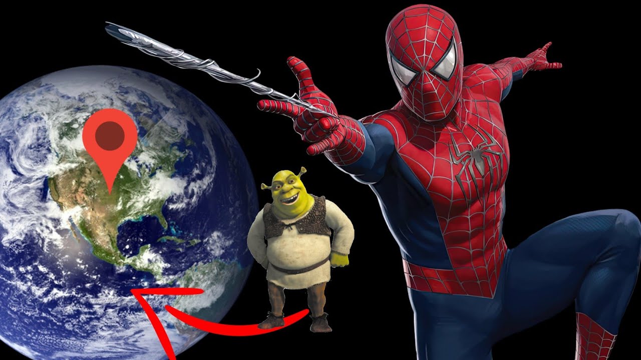 Spider Man & Shrek Found on Google Earth! 🤯😱 - YouTube