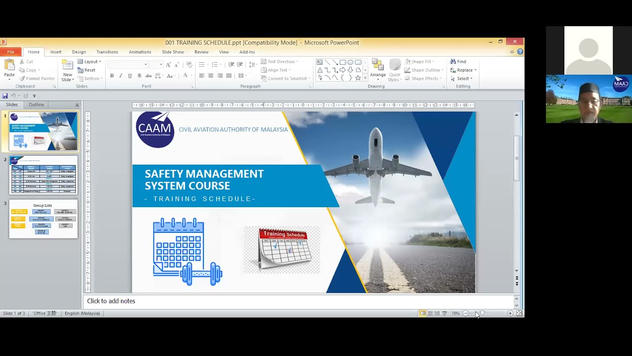 CAAM Safety Management System (3/1) Online Training - Day 3 (Part 1 ...