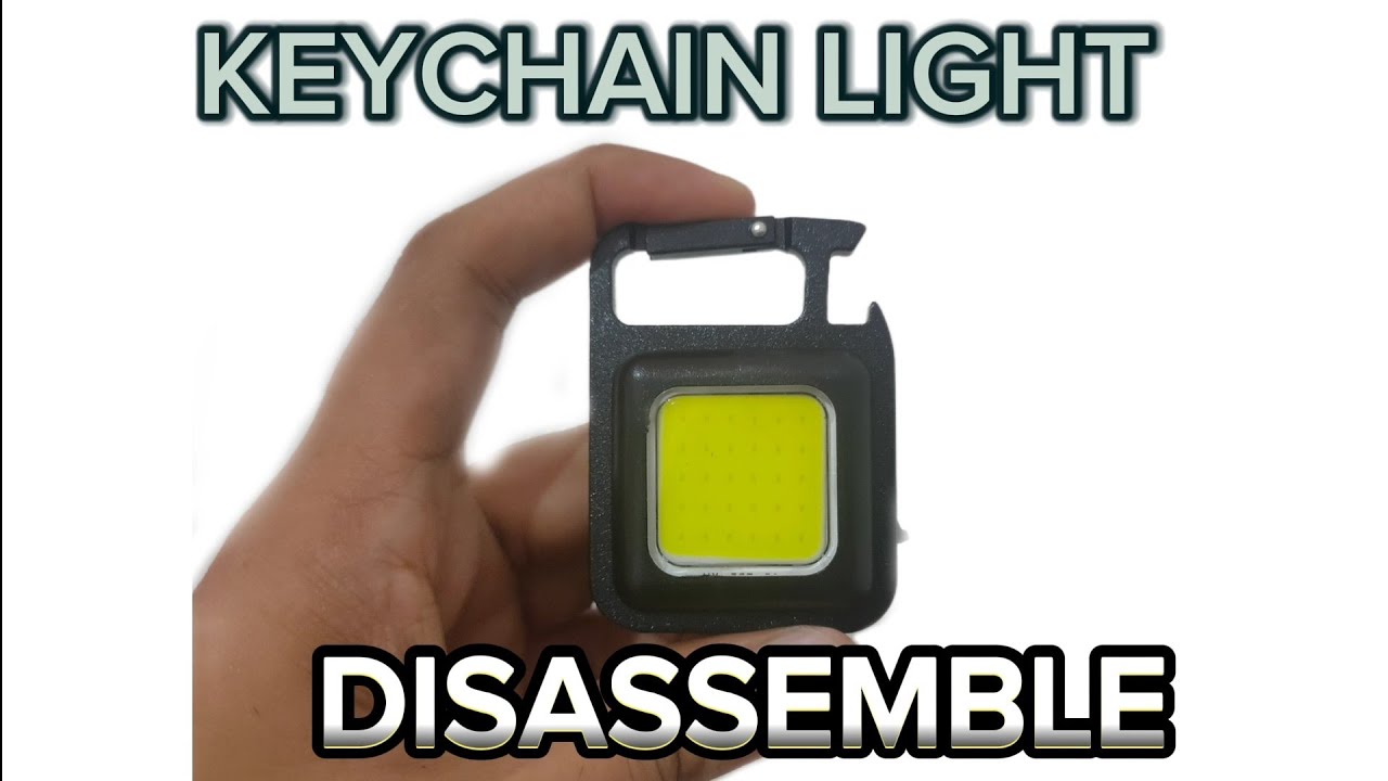 COB Rechargeble Key Chain Light Unbox - Disassemble - YouTube