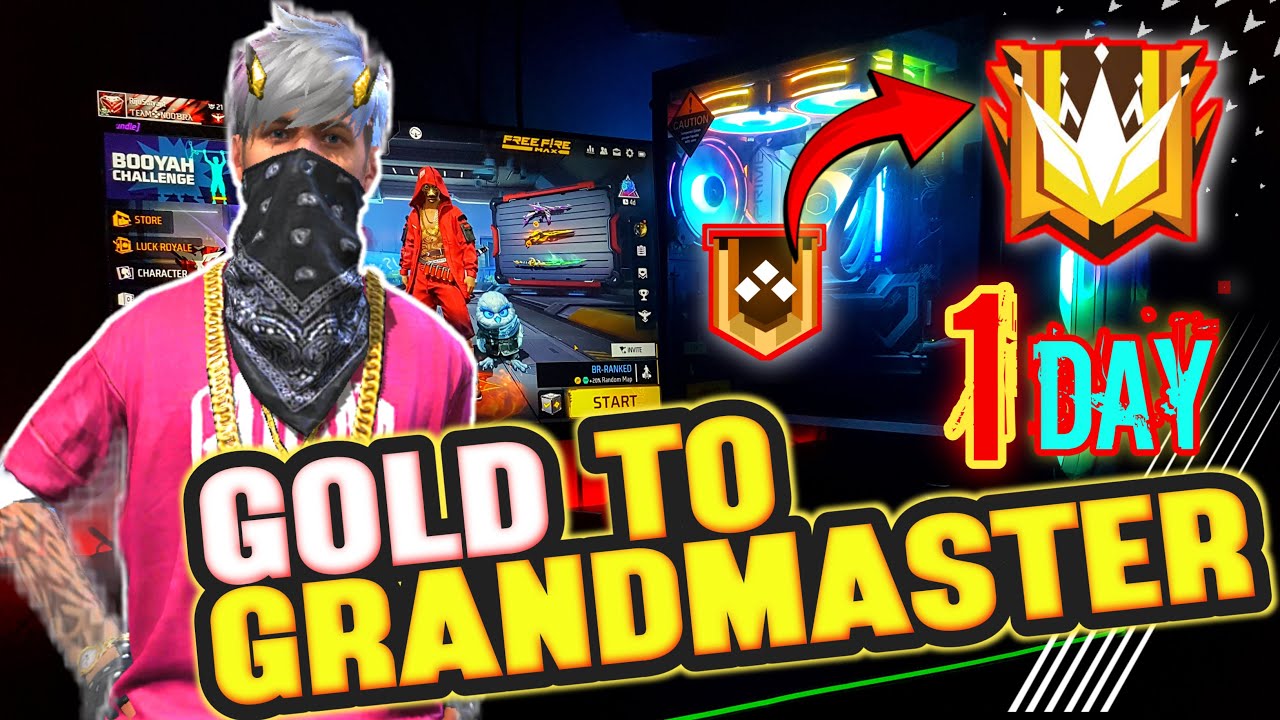 Gold to Grandmaster push | | free fire live 😎🔥- Garena Free Fire ...